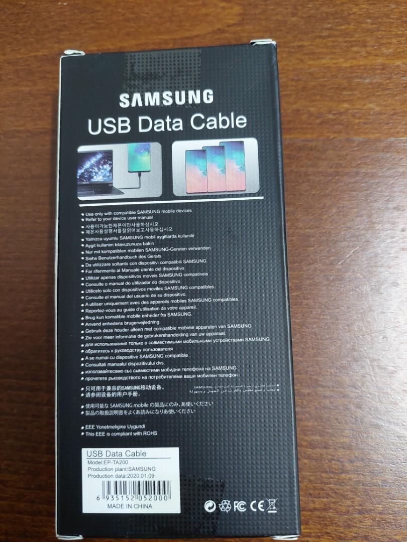 Samsung USB to Type C data cable, length 1 metre, Mobile Phones ...