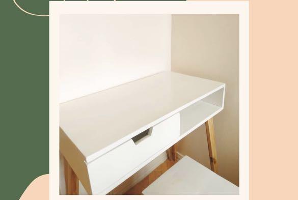 Scandinavian Study Table, Furniture & Home Living, Office Furniture ...
