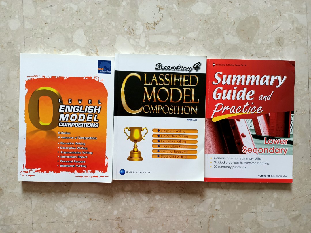 Secondary school English compo + summary guide, Hobbies & Toys, Books ...