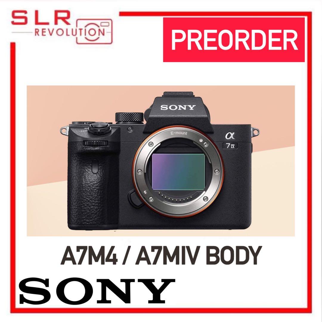 Sony A7M4 / A7MIV / A7 IV / A7IV Body Preorder, Photography, Cameras on ...