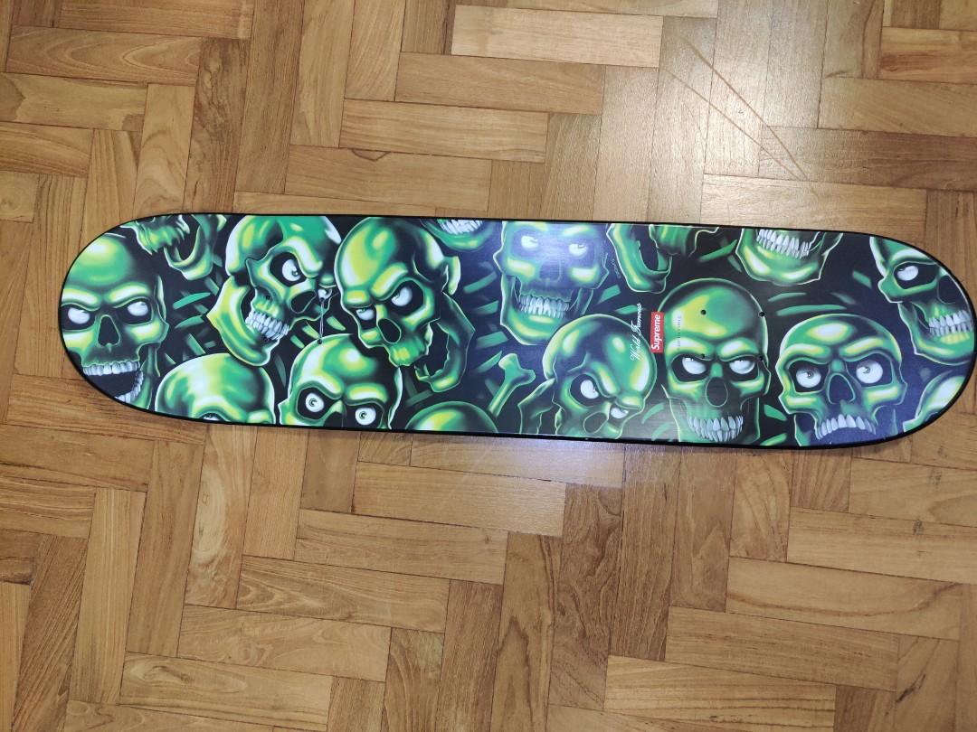SUPREME LIQUID BLUE SKULL PILE DECK, Sports Equipment, Sports & Games ...