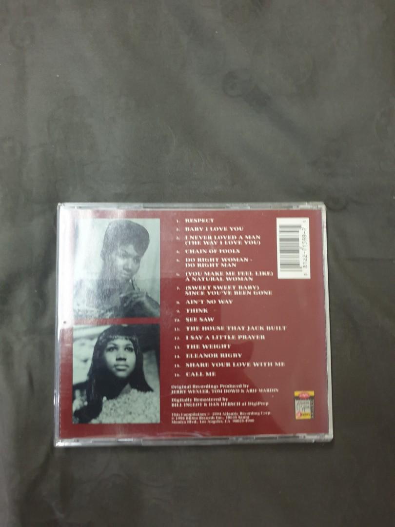 The Very Best of Aretha Franklin, The '60s, Hobbies & Toys, Music & Media, CDs & DVDs on Carousell