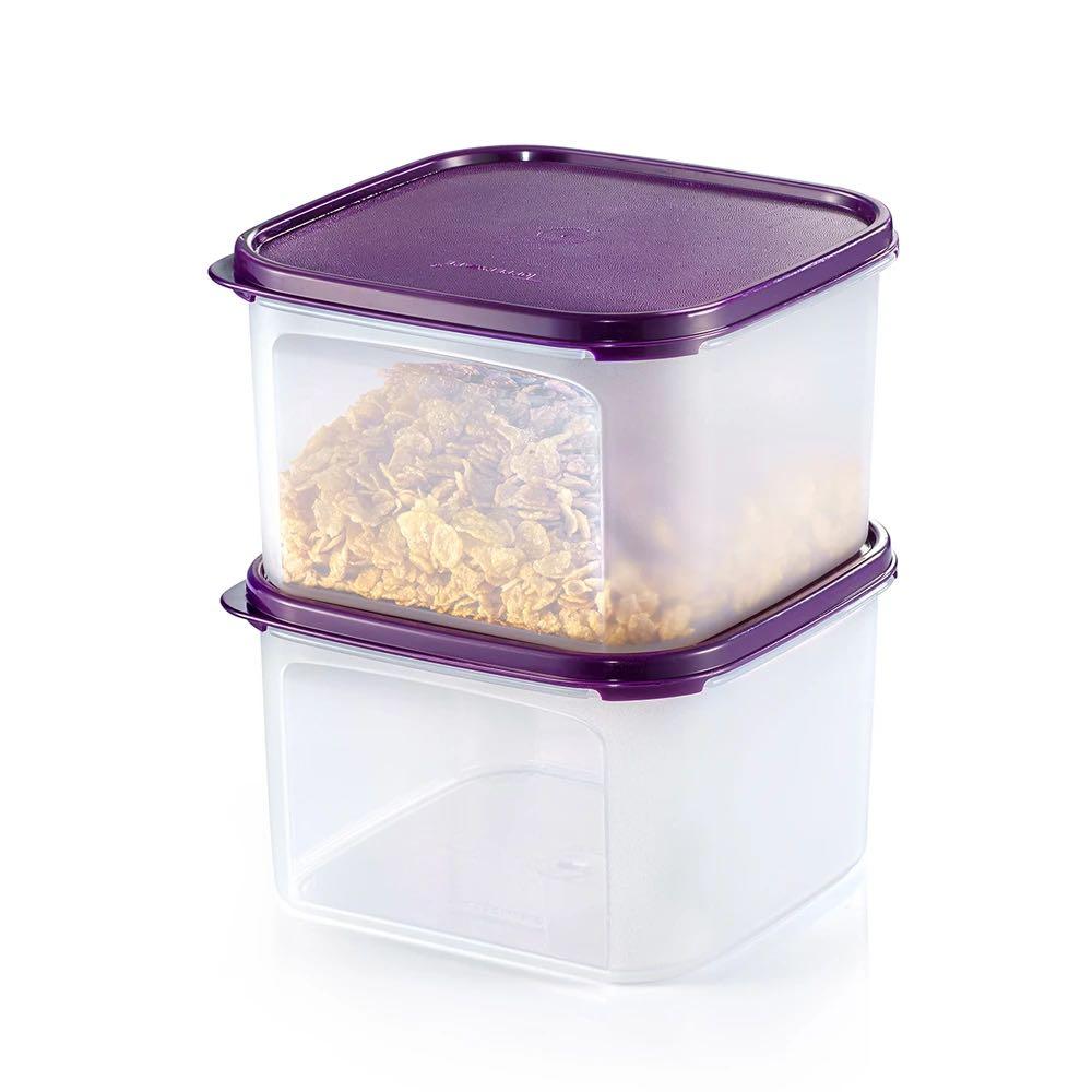 Tupperware Modular Mates Square II (2) 2.6L, Furniture & Home Living ...