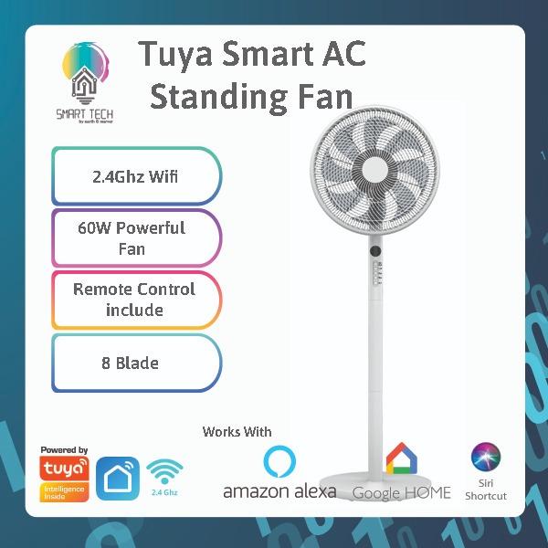 Tuya Smart Home Commercial Electric Stand Pedestal Fan With IR Remote ...