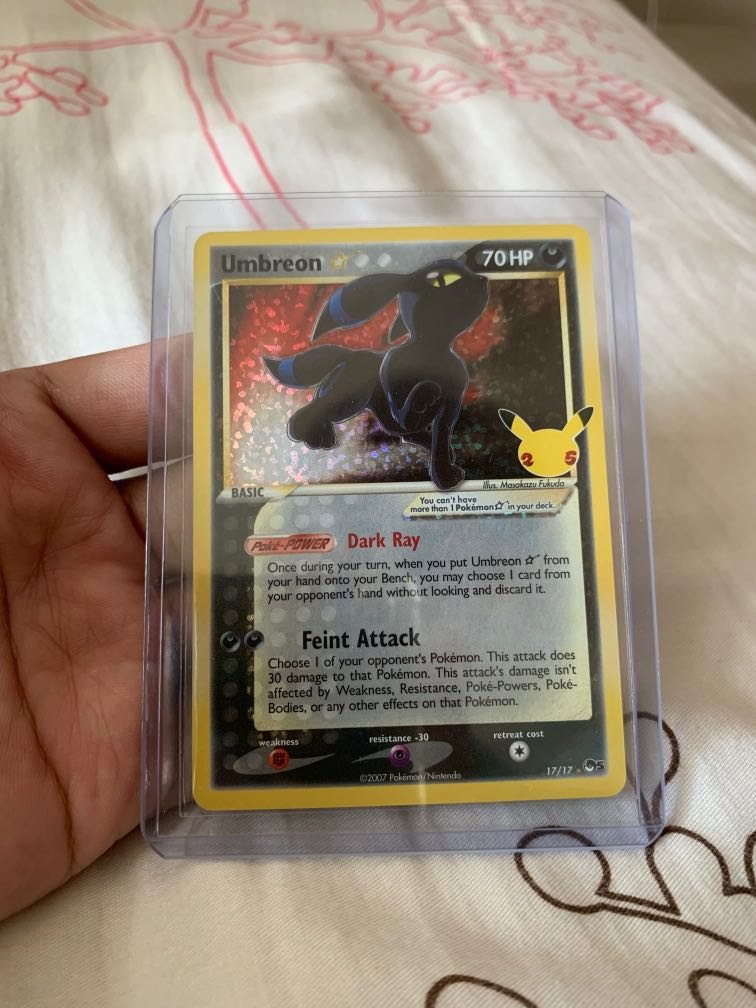 UMBREON GOLD STAR-25th Anniversary, Hobbies & Toys, Toys & Games on ...