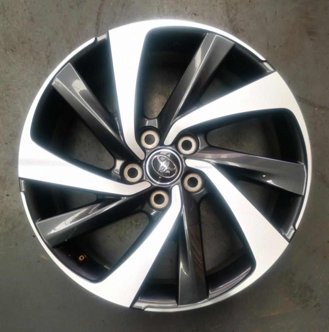 Used 18" Original Toyota Rims, Car Accessories, Tyres & Rims on Carousell