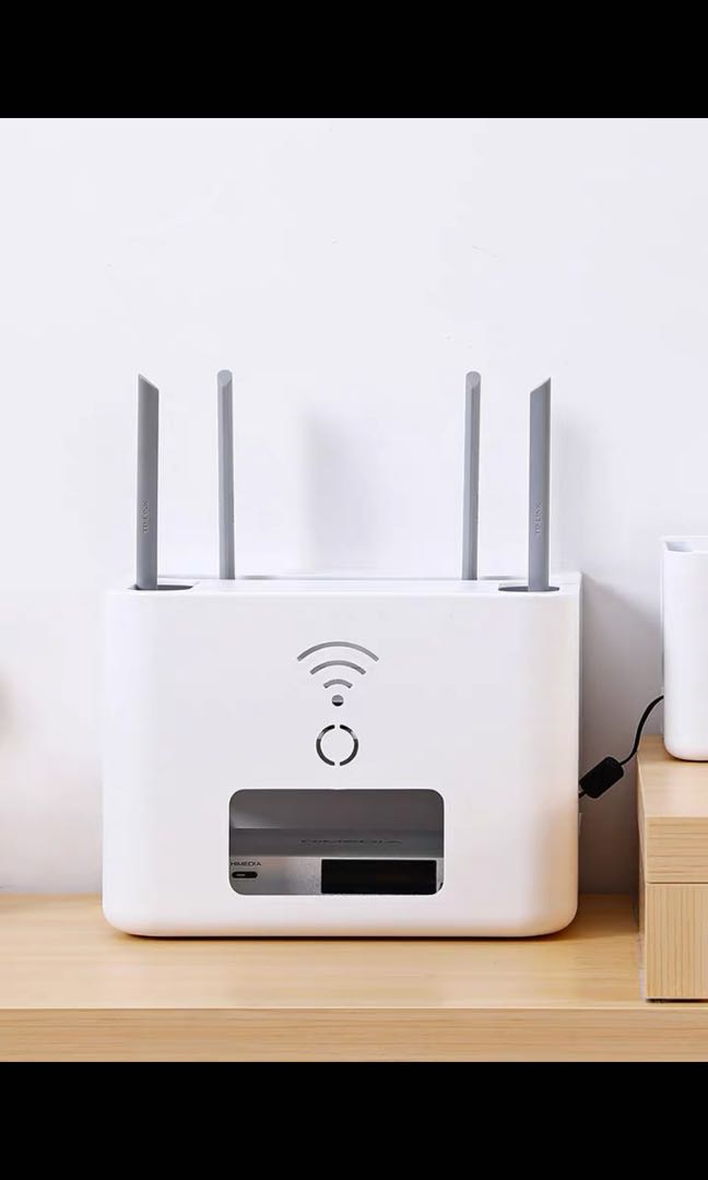 Wifi router and wiring organizer box, Furniture & Home Living, Home ...