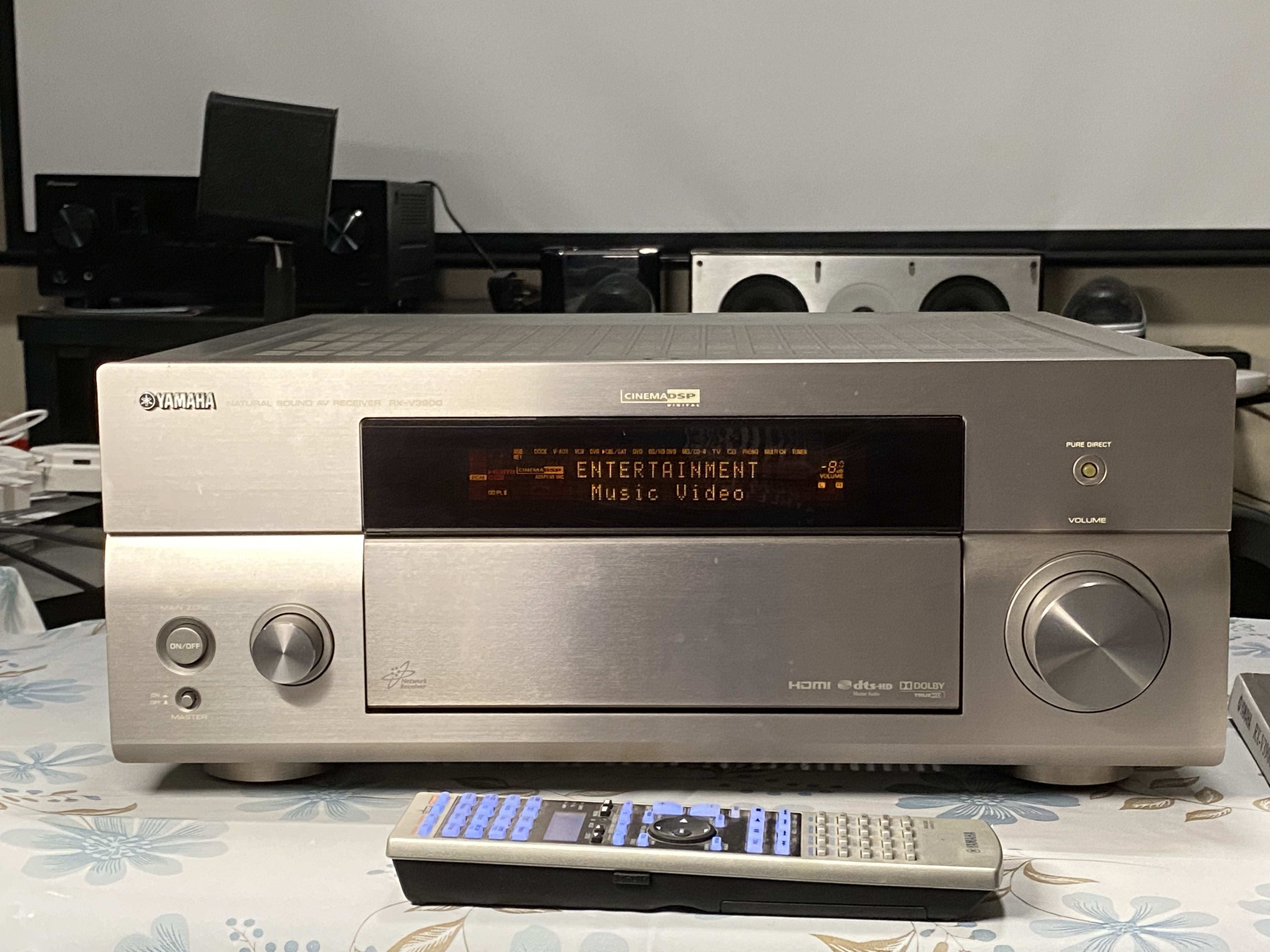 Yamaha RX-V3900 , 7.1 channels Dolby HD Network AV receiver ( Zone 2 ...