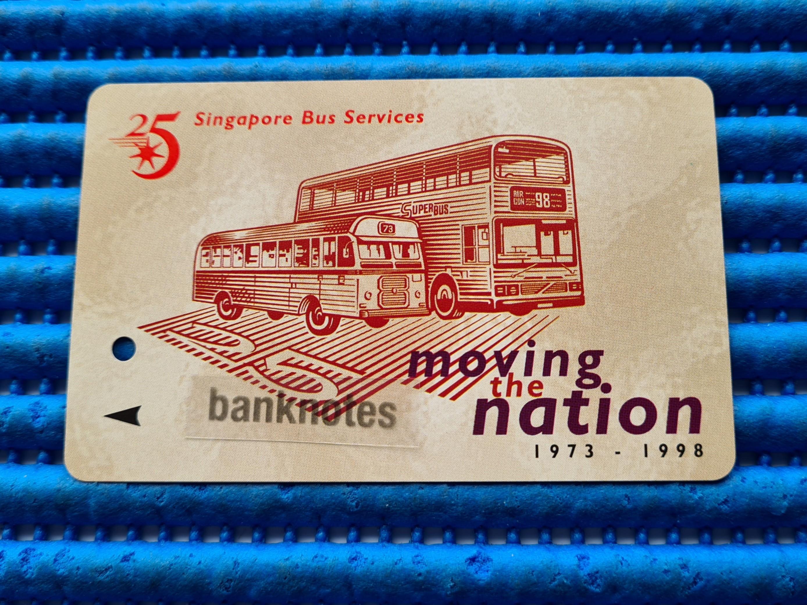 1998 Singapore 25th Anniversary of Singapore Bus Services SBS ...