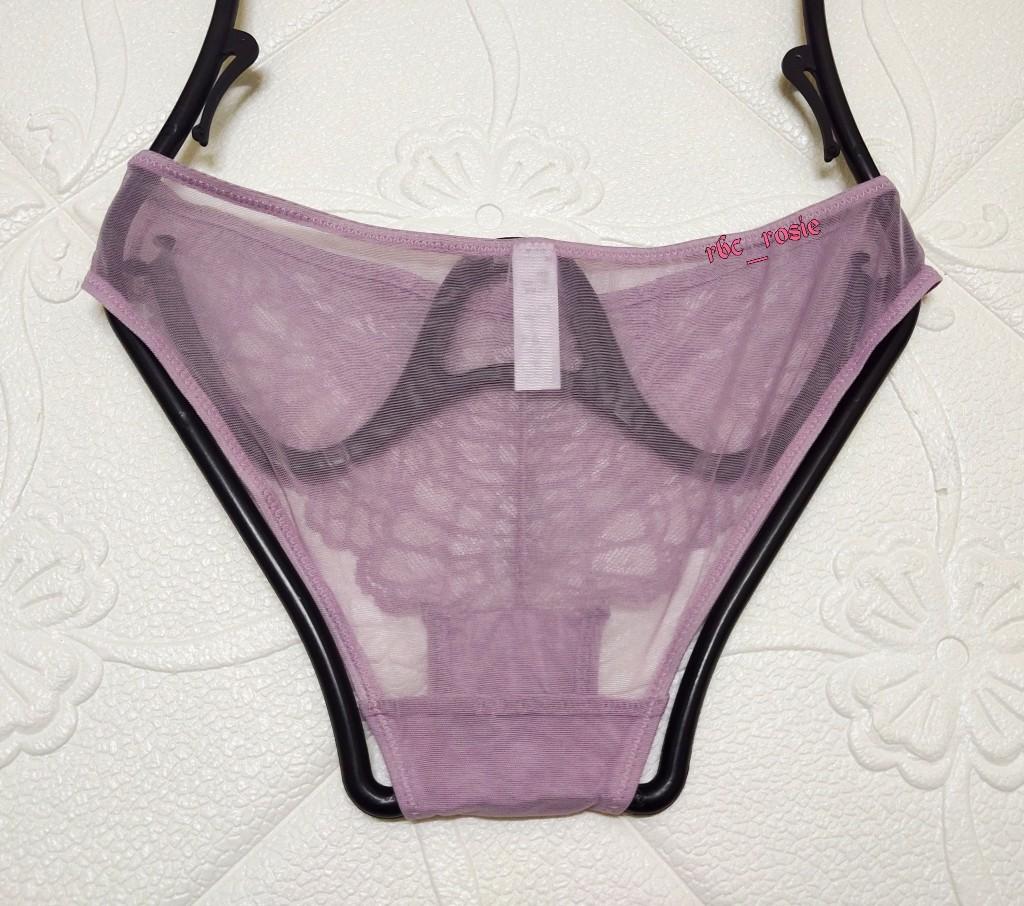 34D / 75D ANG GEE SET TRANSPARENT BRA AND PANTIES, Women's Fashion, New Undergarments ...
