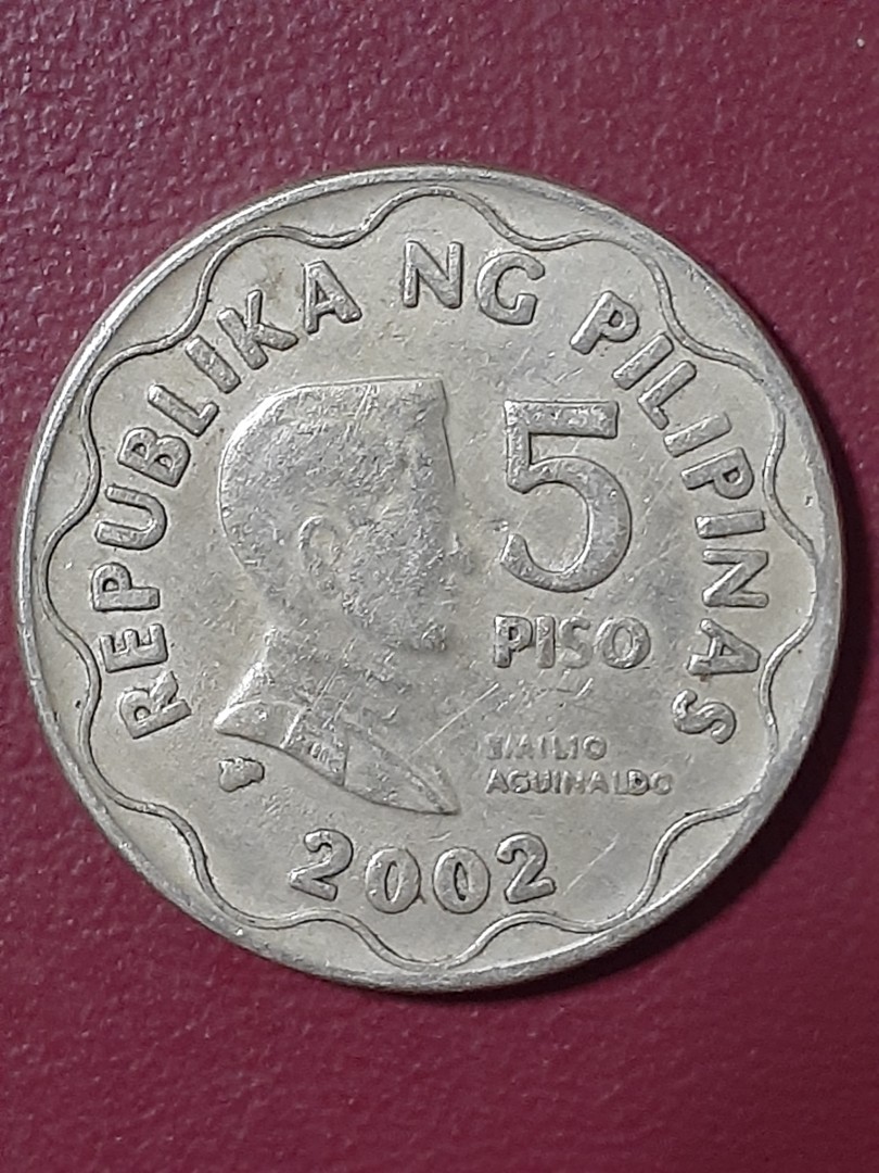 5 Peso BSP 2002 ERROR COIN, Hobbies & Toys, Memorabilia & Collectibles ...