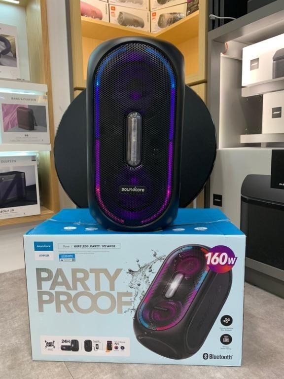 【全新行貨 可用消費劵 門市現貨】Anker SoundCore Rave Party-Proof 160W震撼低音派對藍牙喇叭, 音響器材 ...