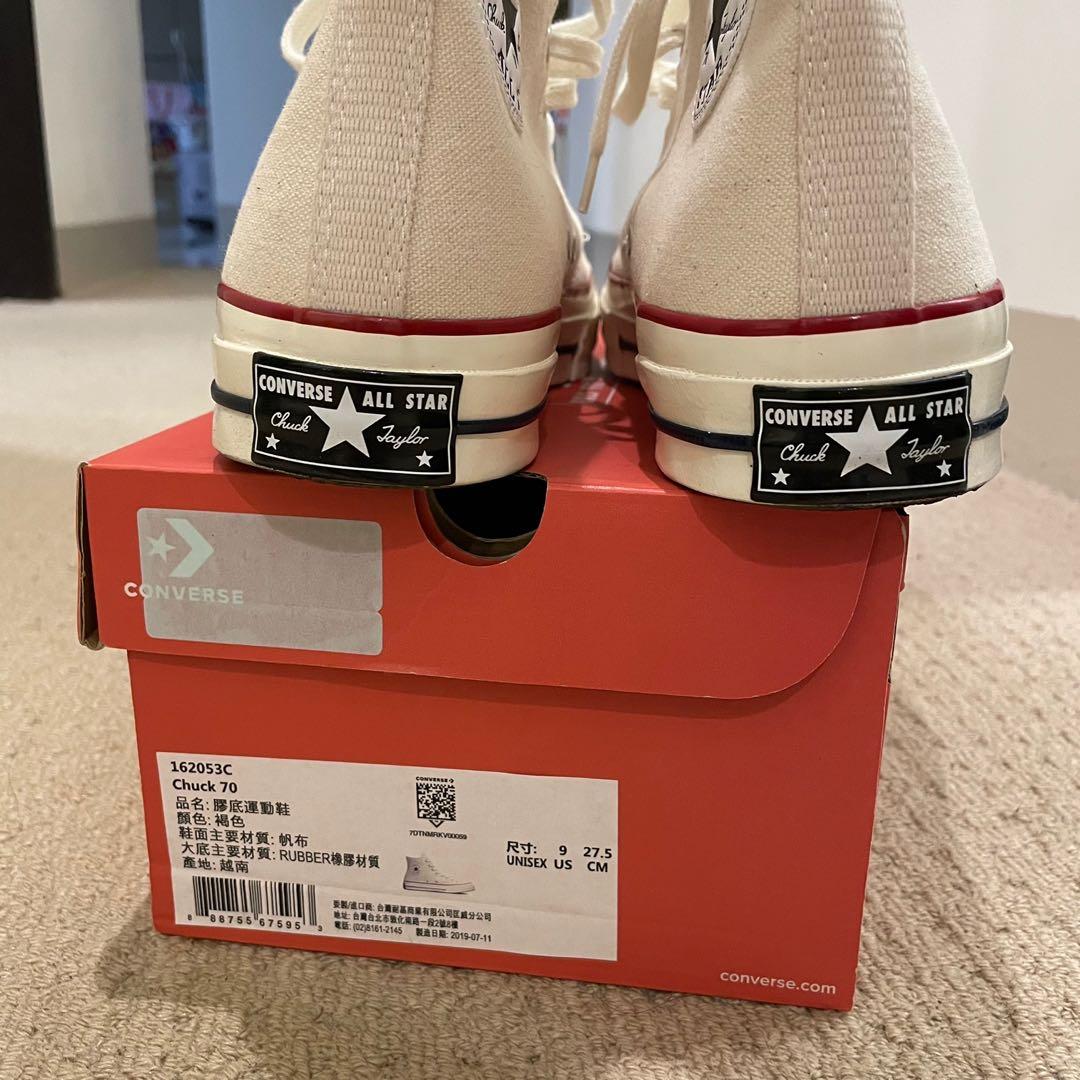近全新 converse 1970 米白 高筒, 他的時尚, 鞋類, 運動鞋、球鞋在旋轉拍賣