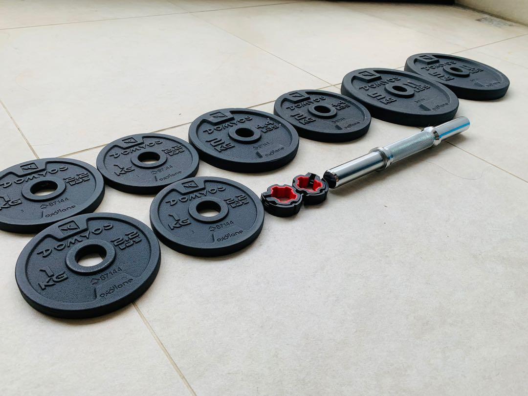 Adjustable Decathlon dumbbell, Sports Equipment, Exercise & Fitness ...