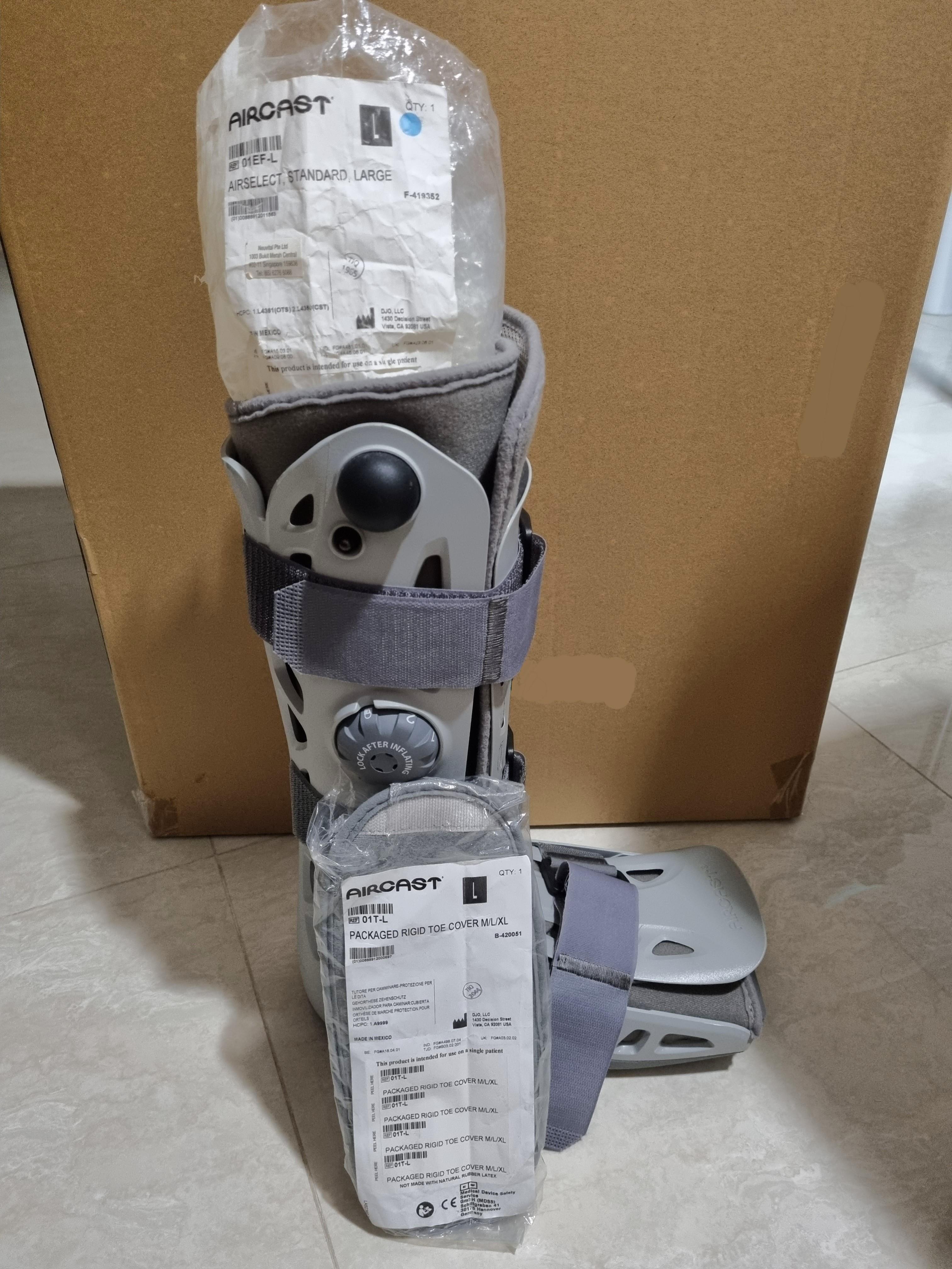 AIRCAST AIR-SELECT BOOTS LARGE, Health & Nutrition, Assistive ...