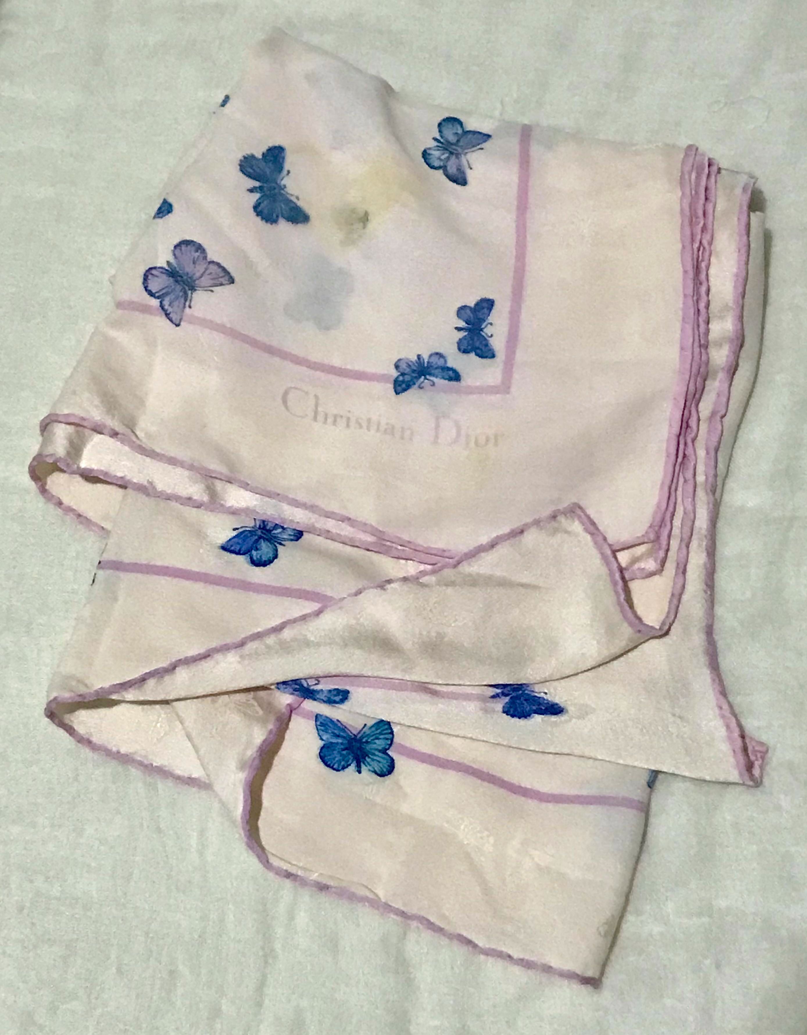 Authentic Christian Dior Silk Scarf with issue, Women's Fashion ...