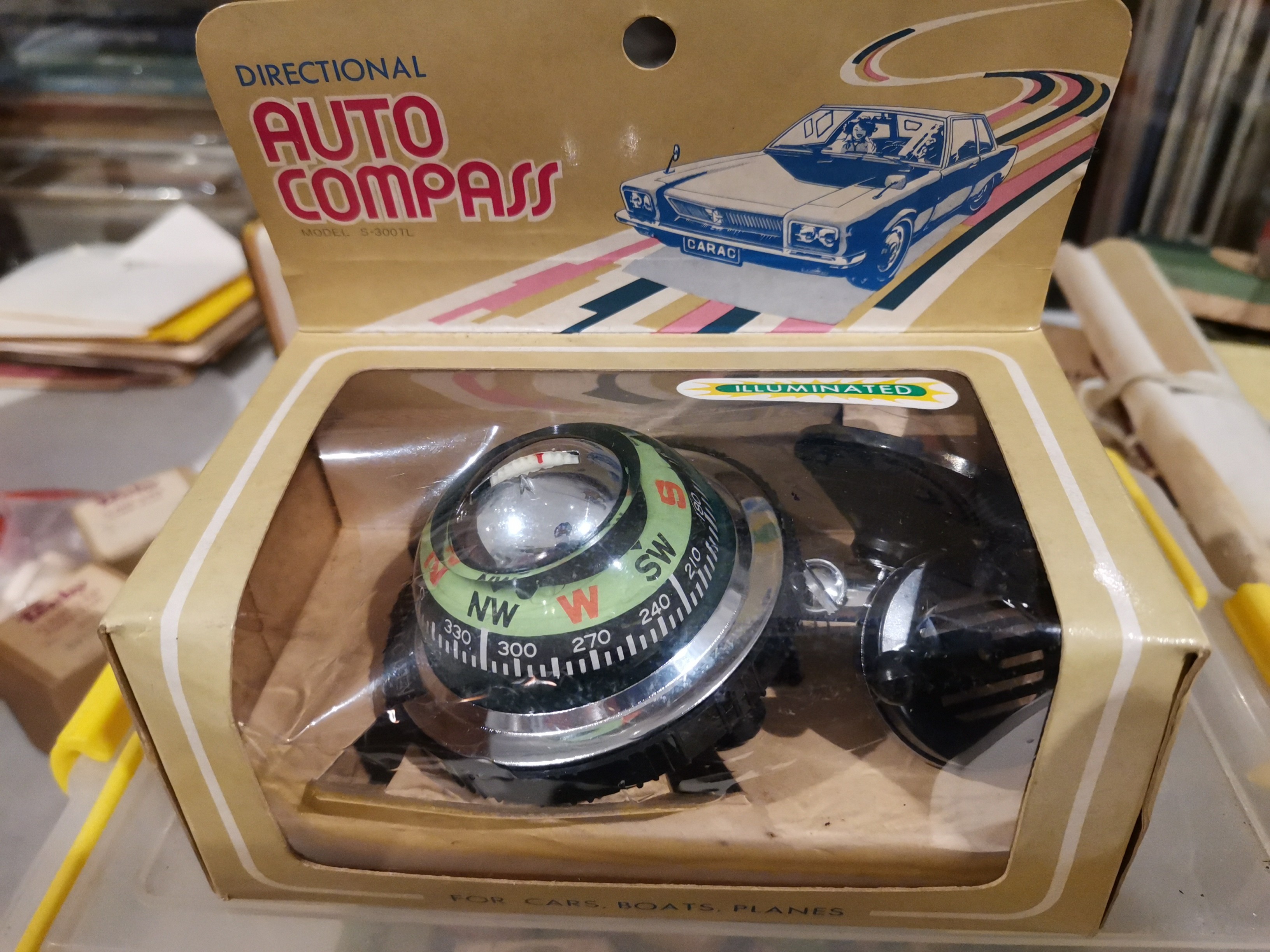 AUTO COMPASS FOR CARS BOATS, PLANES MADE IN JAPAN, MIB,, Hobbies & Toys ...