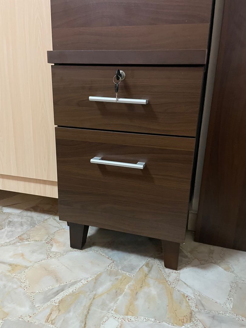 Side Table with lock, Furniture & Home Living, Furniture, Tables & Sets ...