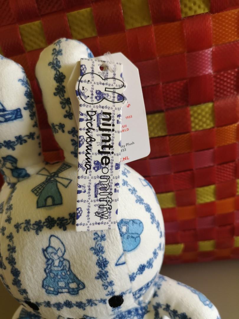 BNWT Limited Edition Miffy Delft Pattern Plush (23 cm), Hobbies & Toys ...