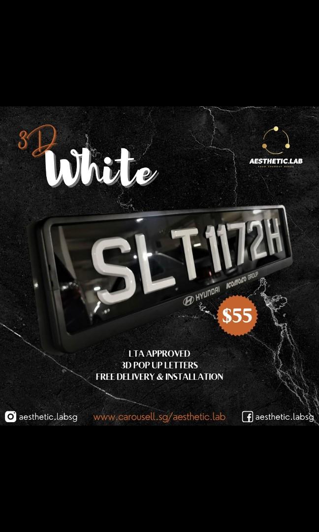 Car Plates - LTA Approved Collection, Car Accessories, Car Plates on ...