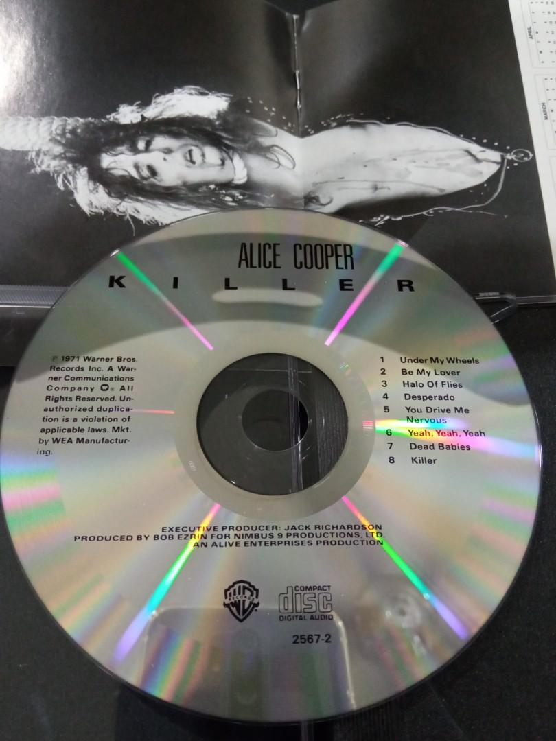 CD Alice Cooper - Killer, Hobbies & Toys, Music & Media, CDs & DVDs on Carousell