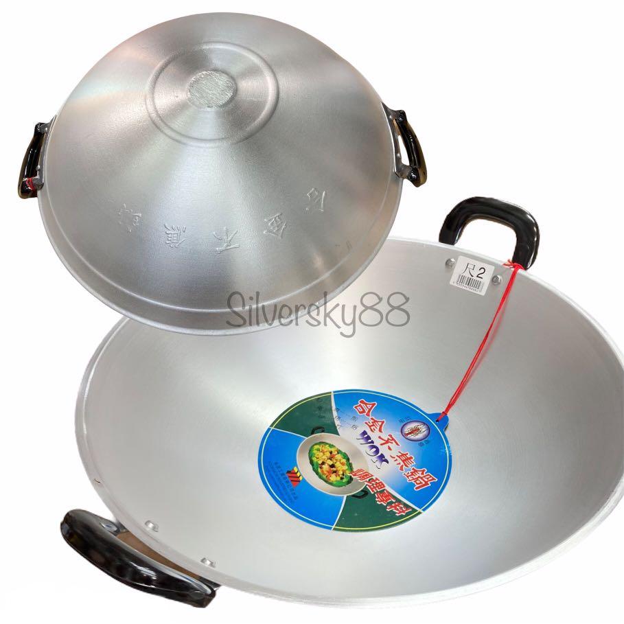 Cooking wok aluminium alloy traditional wok, Furniture & Home Living ...
