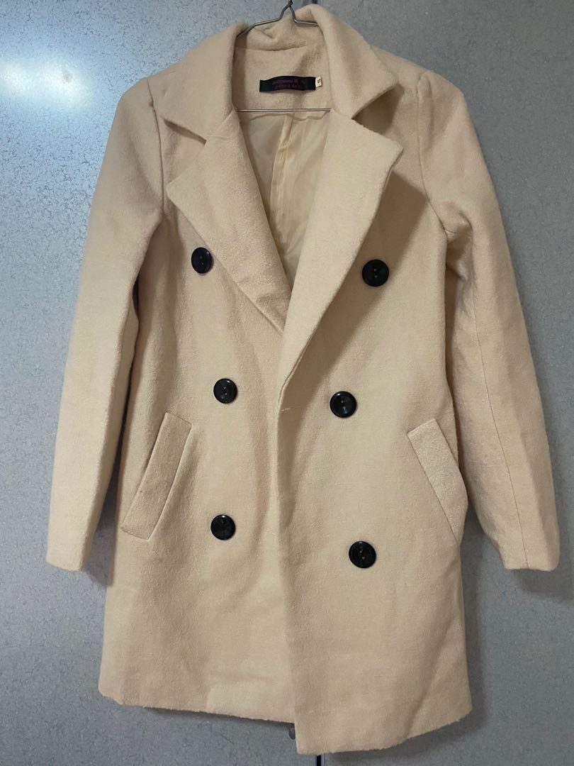 Cream coloured coat, Women's Fashion, Coats, Jackets and Outerwear on ...
