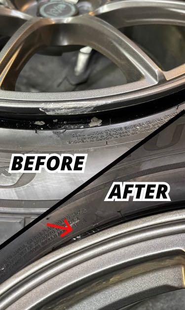 Curb Rash Cosmetic Rim Repair, Car Accessories, Car Workshops ...