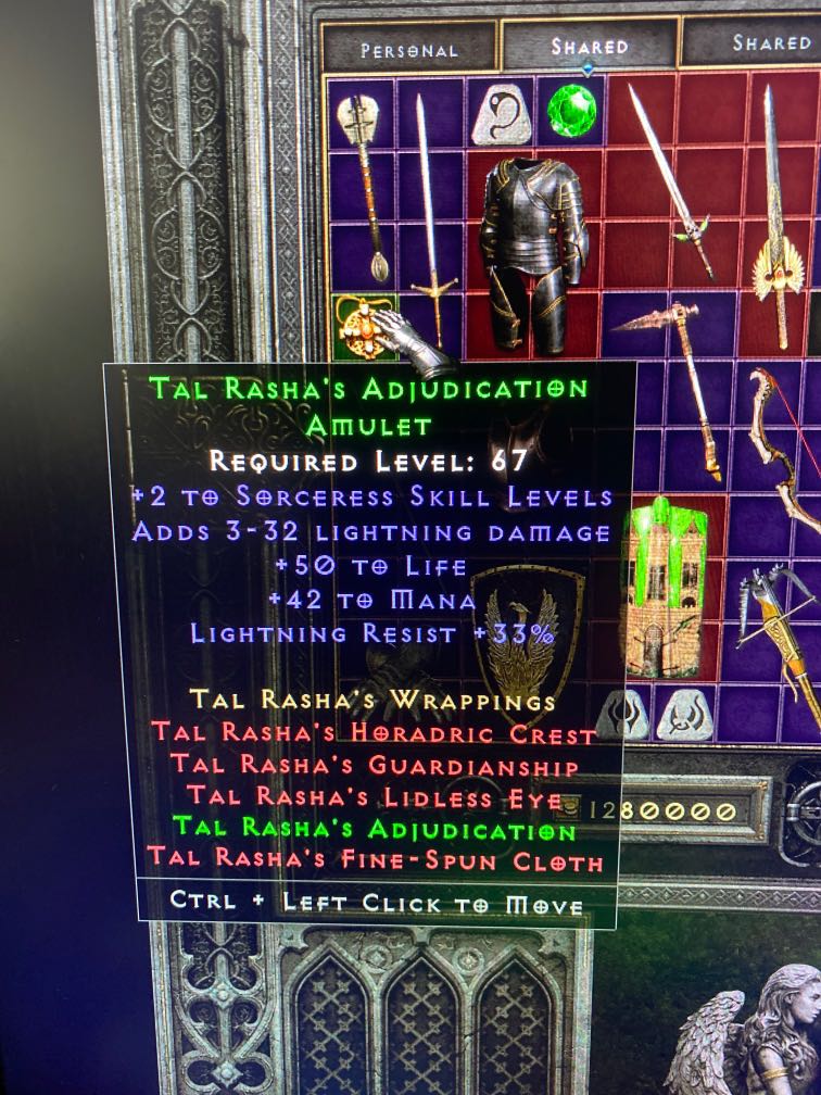 D2R Tal Rasha Amulet, Video Gaming, Gaming Accessories, In-Game ...