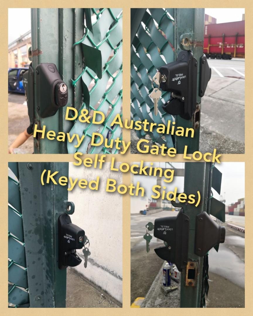 D&D Heavy Duty Gate Locks (Made in Australia), Furniture & Home Living ...