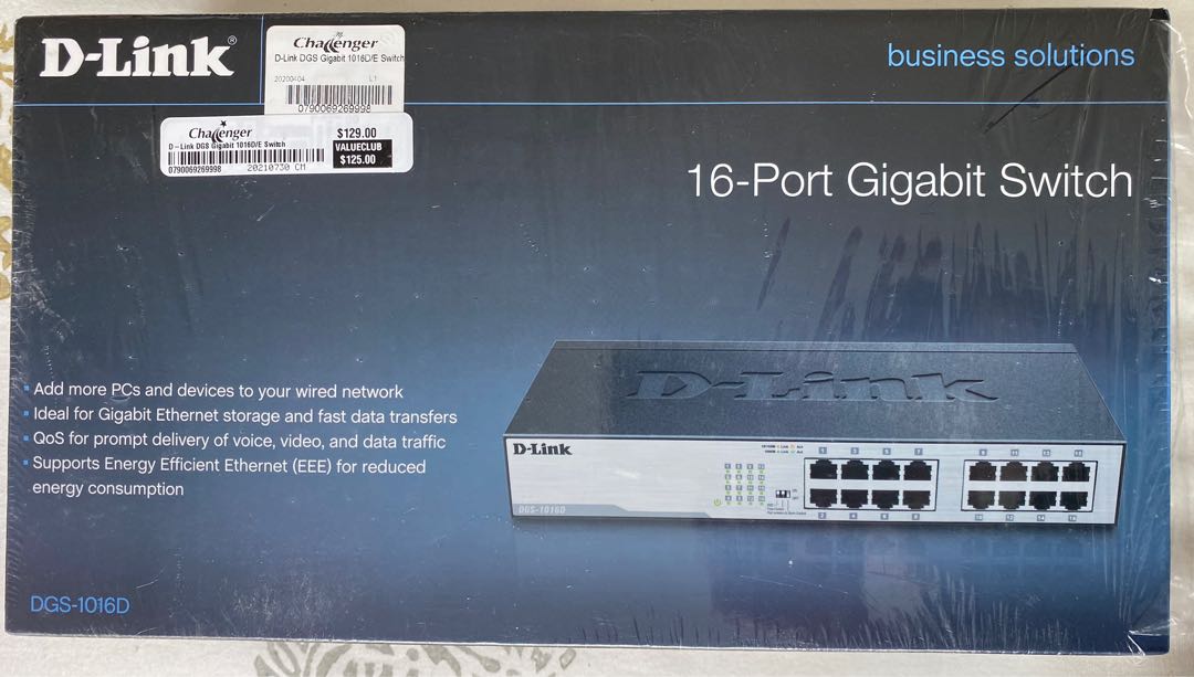 D-Link 16 port switch - new, Computers & Tech, Parts & Accessories ...