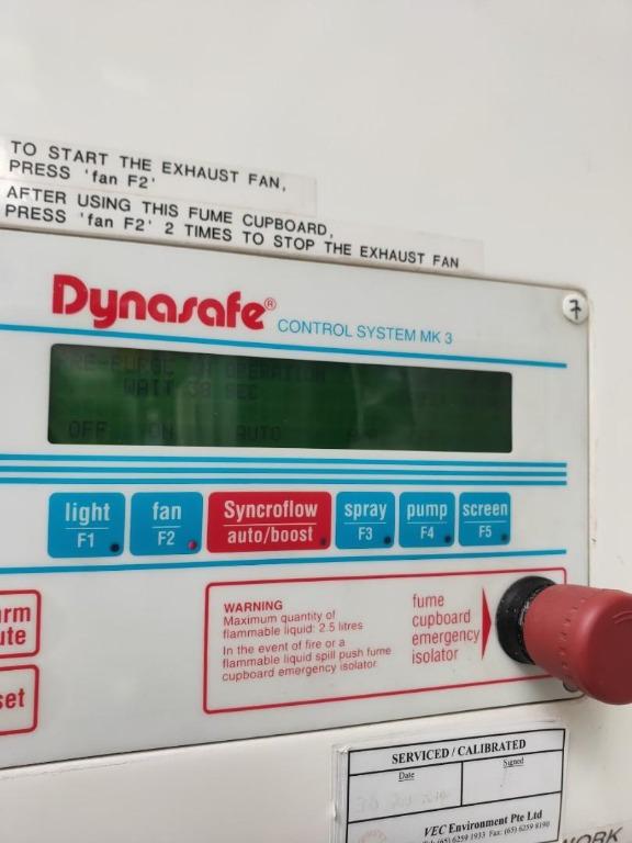 Dynaflow Fume Cupboard with Dyna safe MK3 System Controller for sale @ $800 each, Computers ...