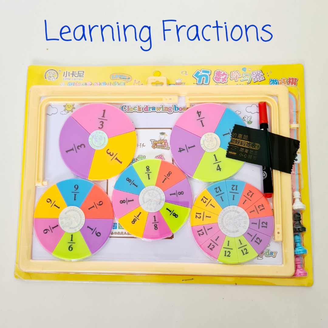 Fractions Learning Tools | Suitable for P2 to P3, Hobbies & Toys ...