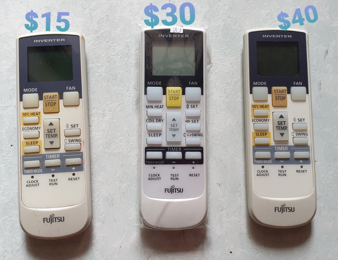 Fujitsu Remote control (used), TV & Home Appliances, Air Conditioners ...