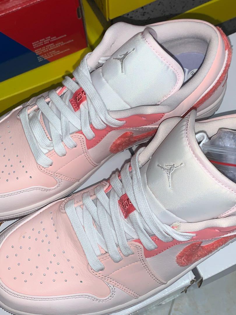 [Full Sizes] Air Jordan 1 Low Mighty Swooshers Pink WMNS (W) DM5443-666 ...