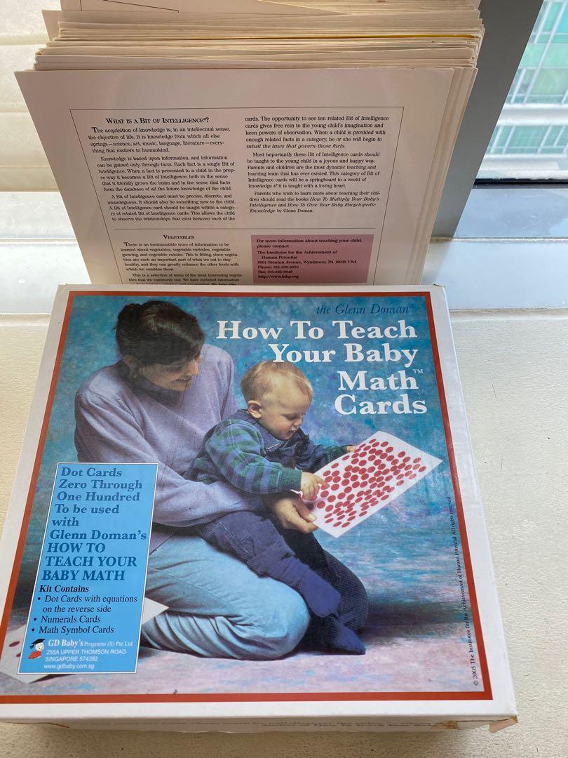 Glenn Doman maths flash card (1-10 missing)+ general knowledge flash ...