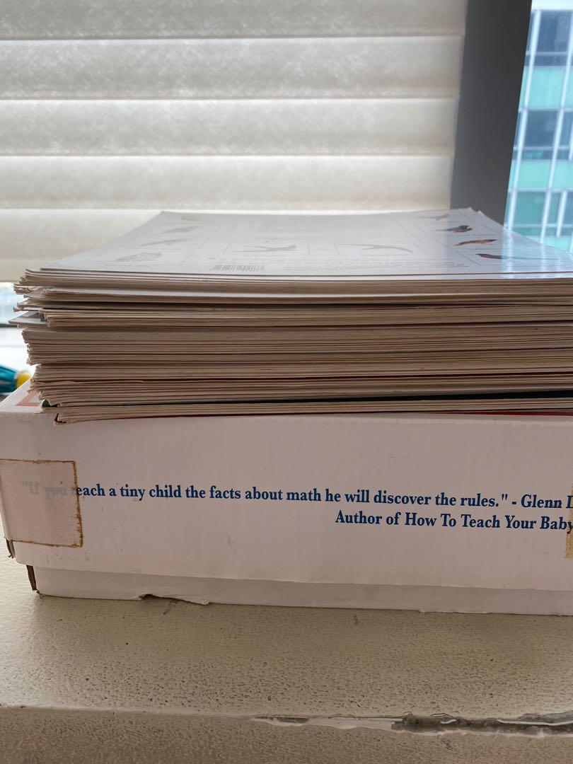 Glenn Doman maths flash card (1-10 missing)+ general knowledge flash ...