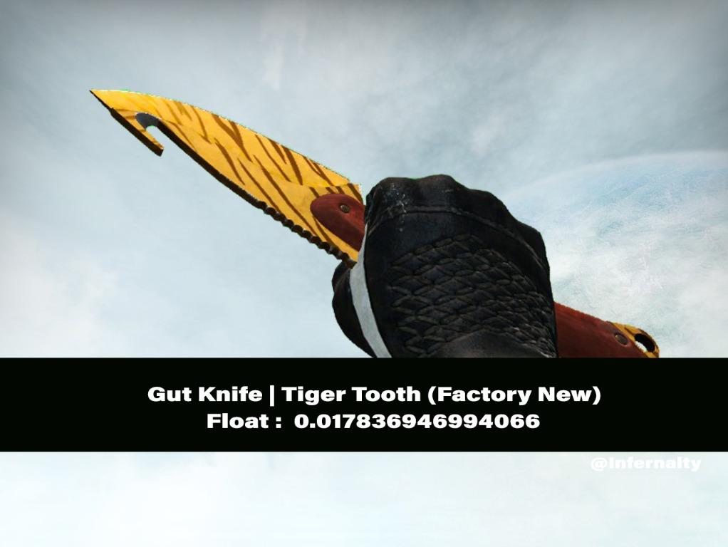 Gut Knife Tiger Tooth FN CSGO SKINS KNIVES, Video Gaming, Gaming ...