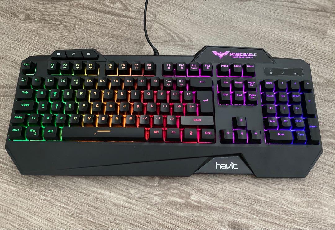 Havit Gaming Keyboard RGB magic eagle game series multi function ...