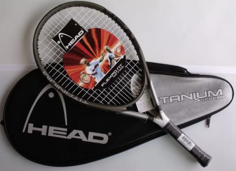 HEAD Titanium S6 supreme tennis racquet only , Sports Equipment, Sports ...