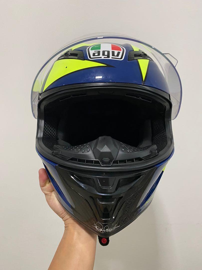 Helmet Fullface AGV VR46, Motorbikes on Carousell
