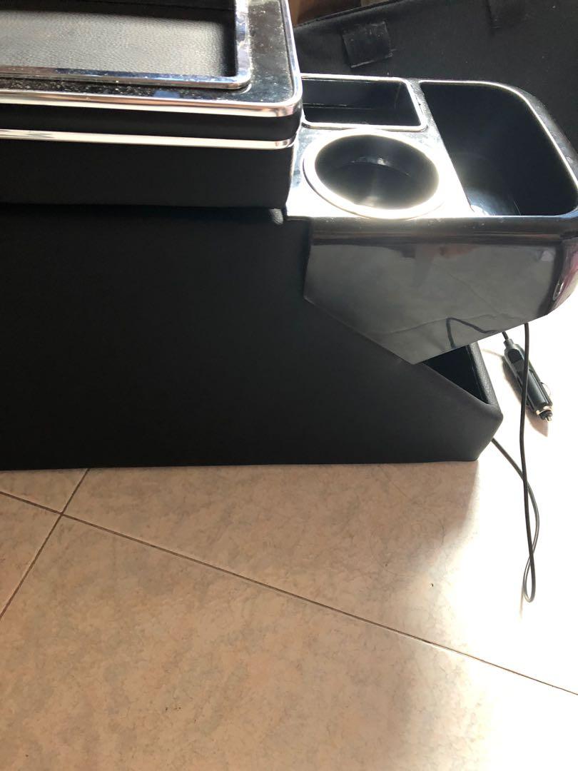 Honda Freed console box with 12V power outlets and USB ports with LED ...