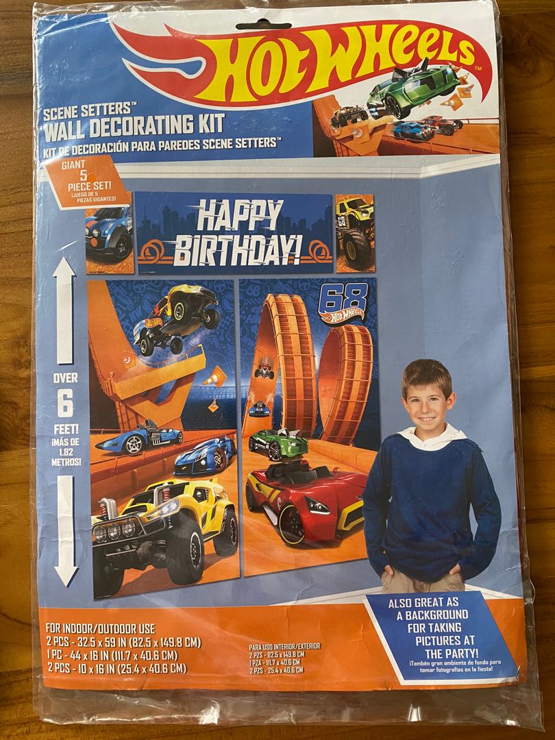 Hot Wheels themed party tarp, Hobbies & Toys, Stationery & Craft ...