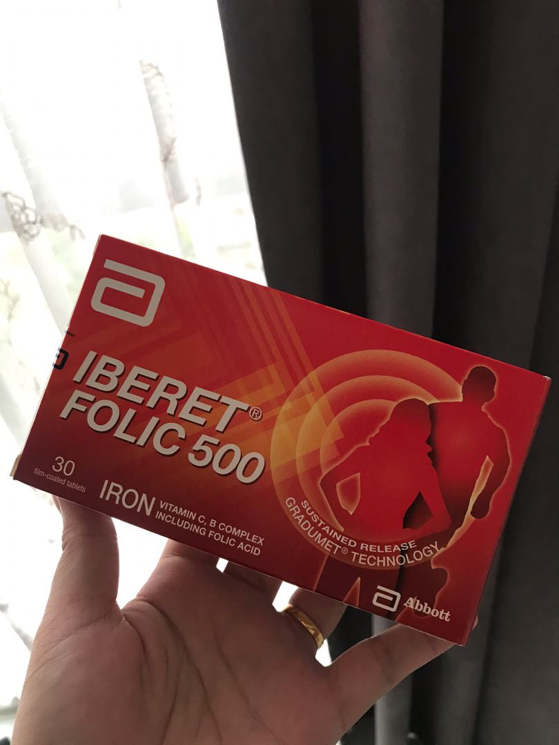iberet folic 500, Health & Nutrition, Health Supplements, Vitamins ...