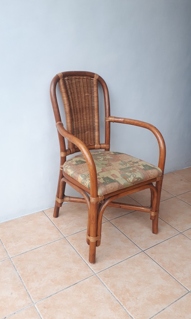 Japan rattan chair, Furniture & Home Living, Furniture, Chairs on Carousell