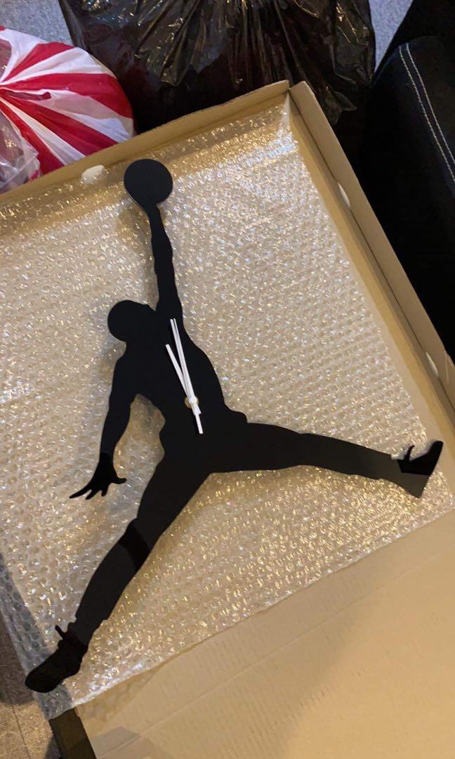Jordan Jumpman Wallclock, Furniture & Home Living, Home Decor, Clocks ...