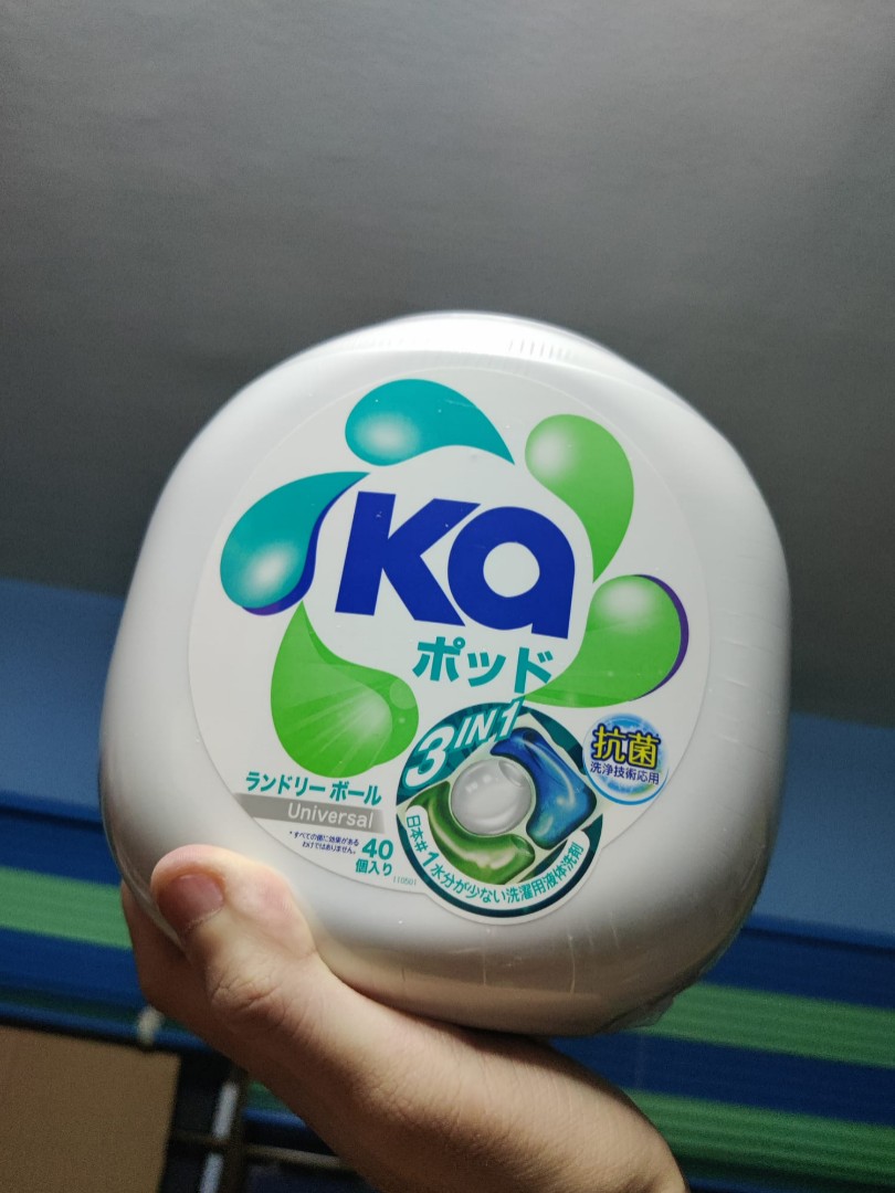 Ka 3 in 1 Laundry Pods Box 40pcs, Furniture & Home Living, Cleaning & Homecare Supplies ...
