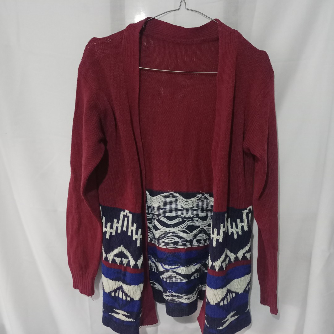 Kardigan Outer Rajut Berpola, Fesyen Wanita, Pakaian Wanita, Baju ...