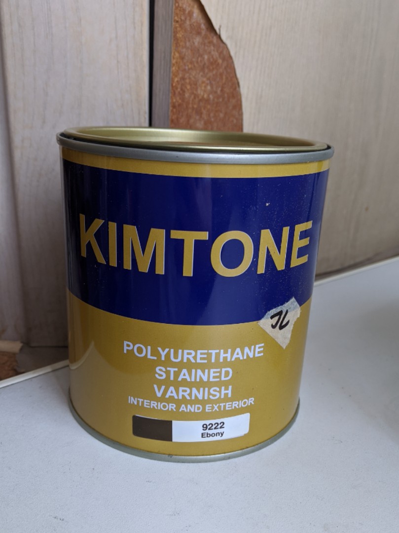 Kimtone Polyurethane Stained Varnish 1L (Ebony), Furniture & Home ...