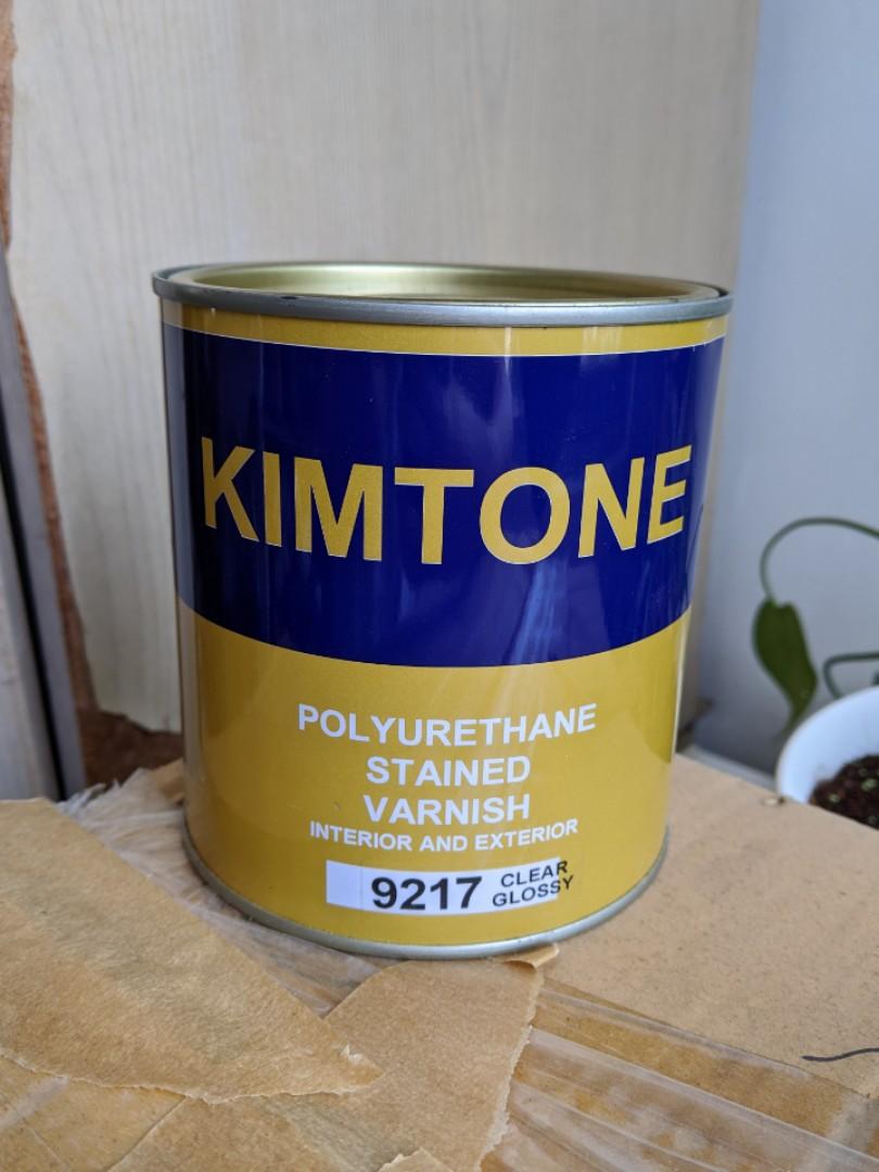 Kimtone Polyurethane Stained Varnish 1L (Clear), Furniture & Home ...